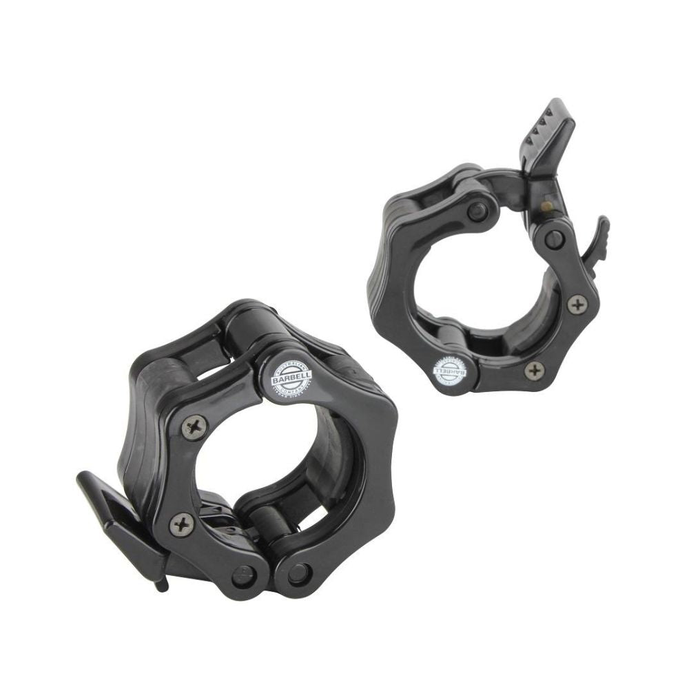 Olympic Black Lever Collar - Pair – Johnson Fitness Australia