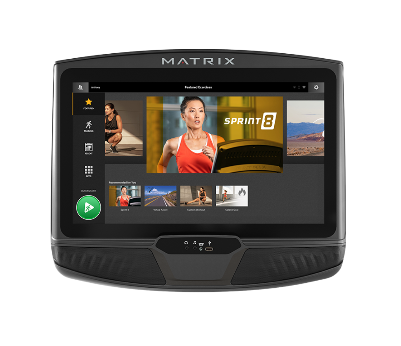 Matrix U50 Upright Bike With XUR Console (2021 Model) | Johnson Fitness ...